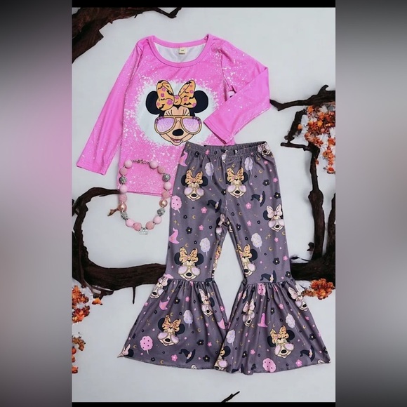 Matching Sets | Halloween Disney Minnie Mouse Inspired Pink Orange 2 ...